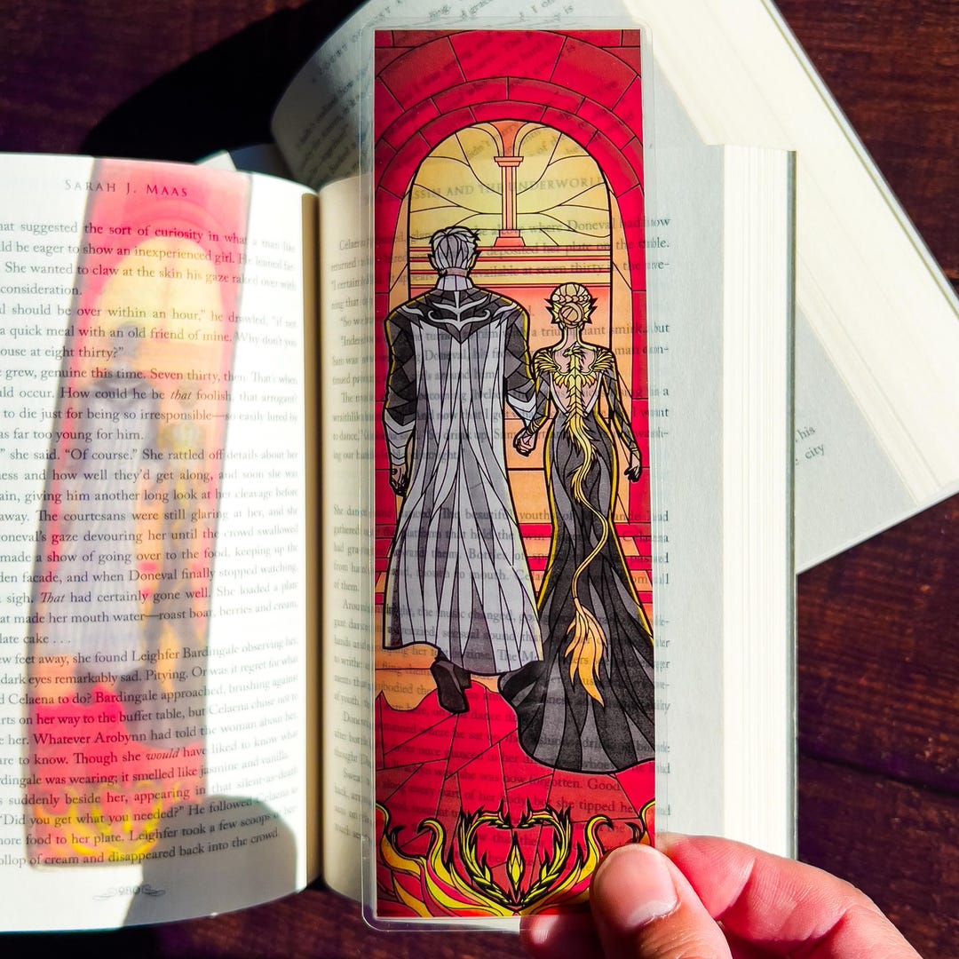 Throne of Glass Bookmark Aelin Rowan Stained Glass Bookmark ...