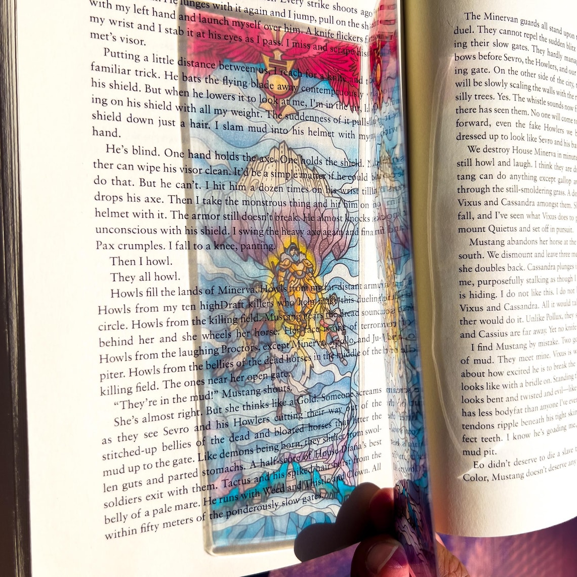 Red Rising Stained Glass Bookmarks (howlers Transparent Bookmark ...