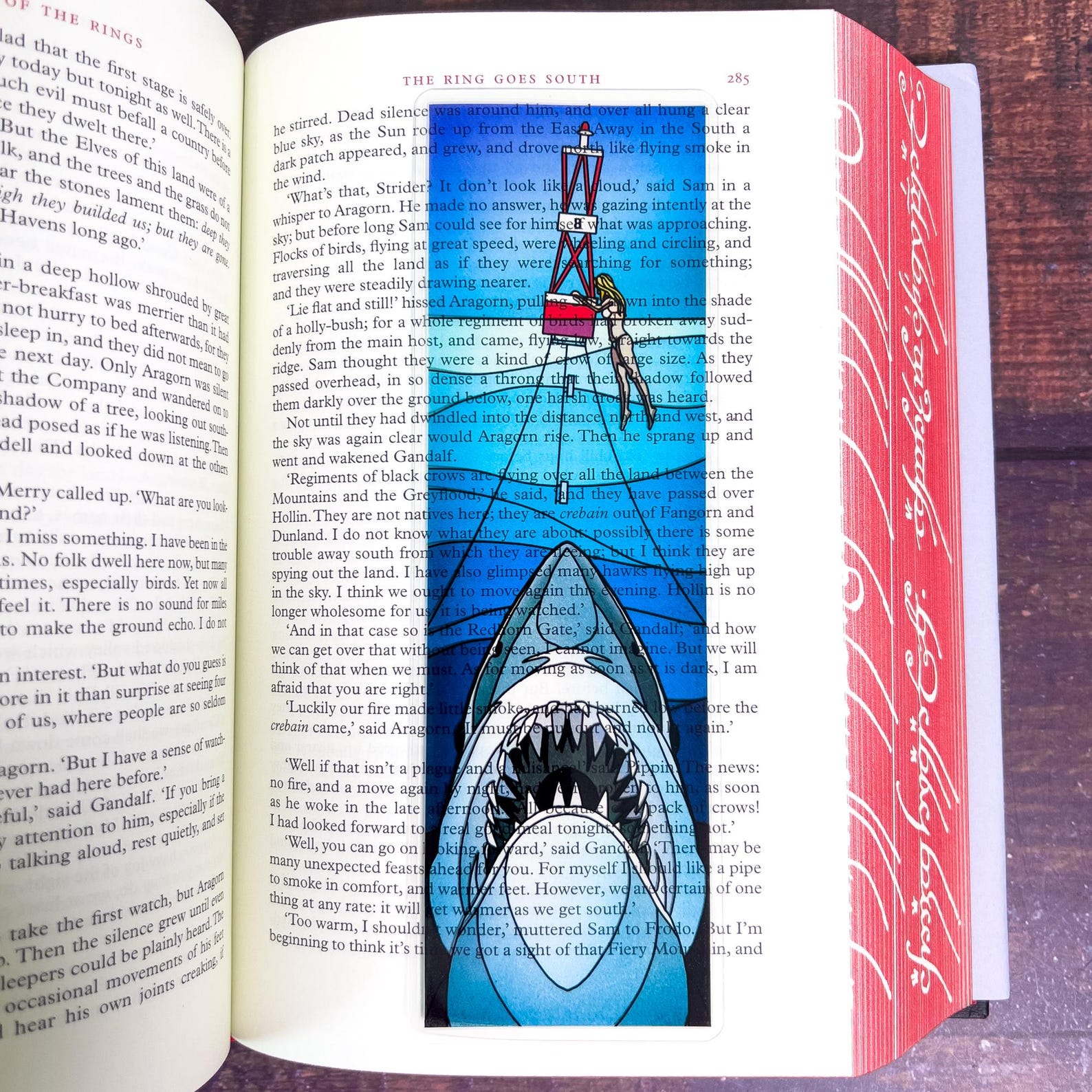 Jaws Stained Glass Bookmarks (shark Transparent Bookmark, Stained Glass ...