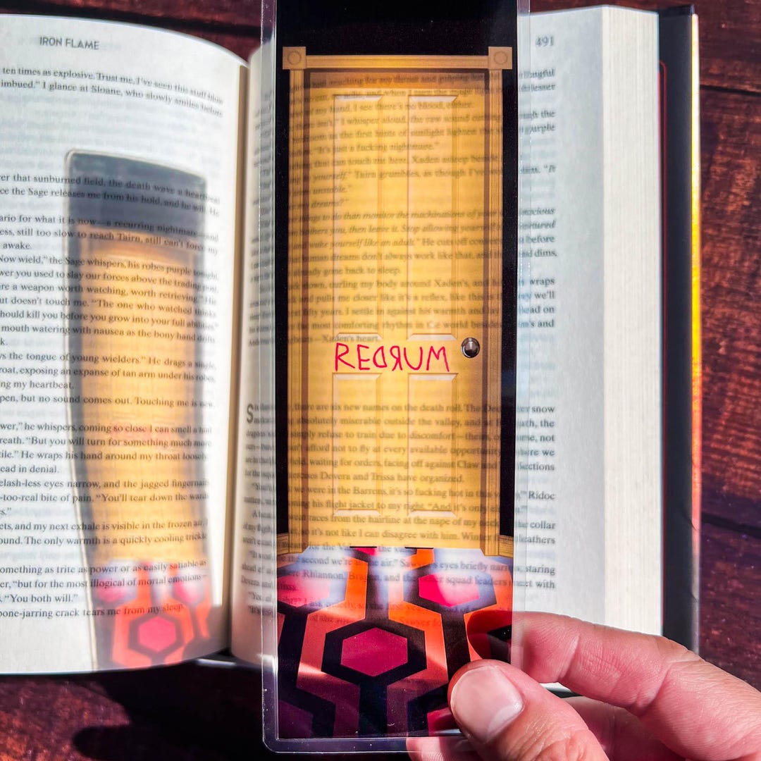 The Shining Horror Bookmark, Halloween Bookmark (transparent Bookmark ...