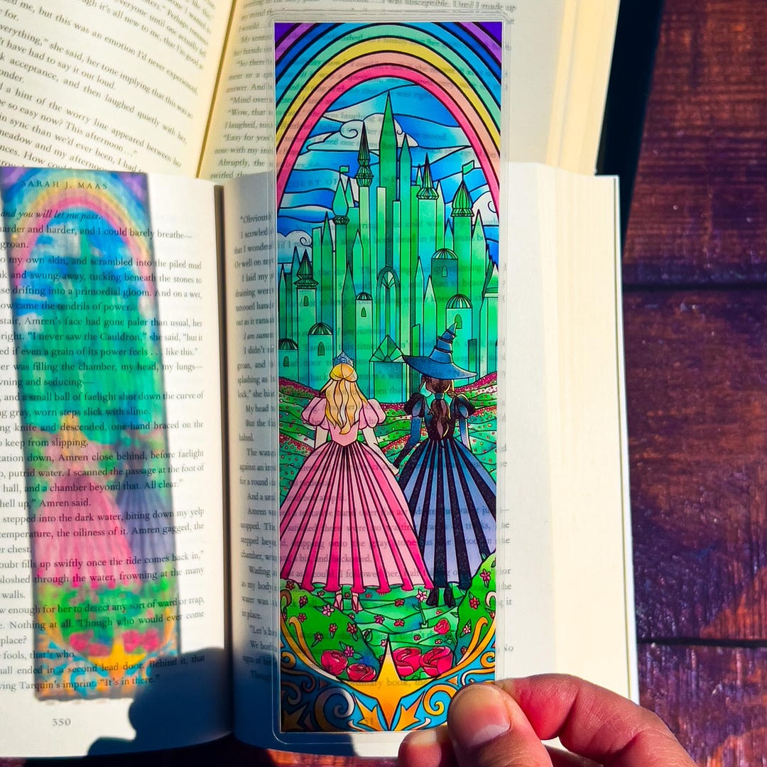 Wicked Stained Glass Bookmarks (wizard of Oz Transparent Bookmark ...