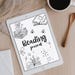 Reading Journal Cover Page, Reading Tracker, PRINTABLE Journal Page ...