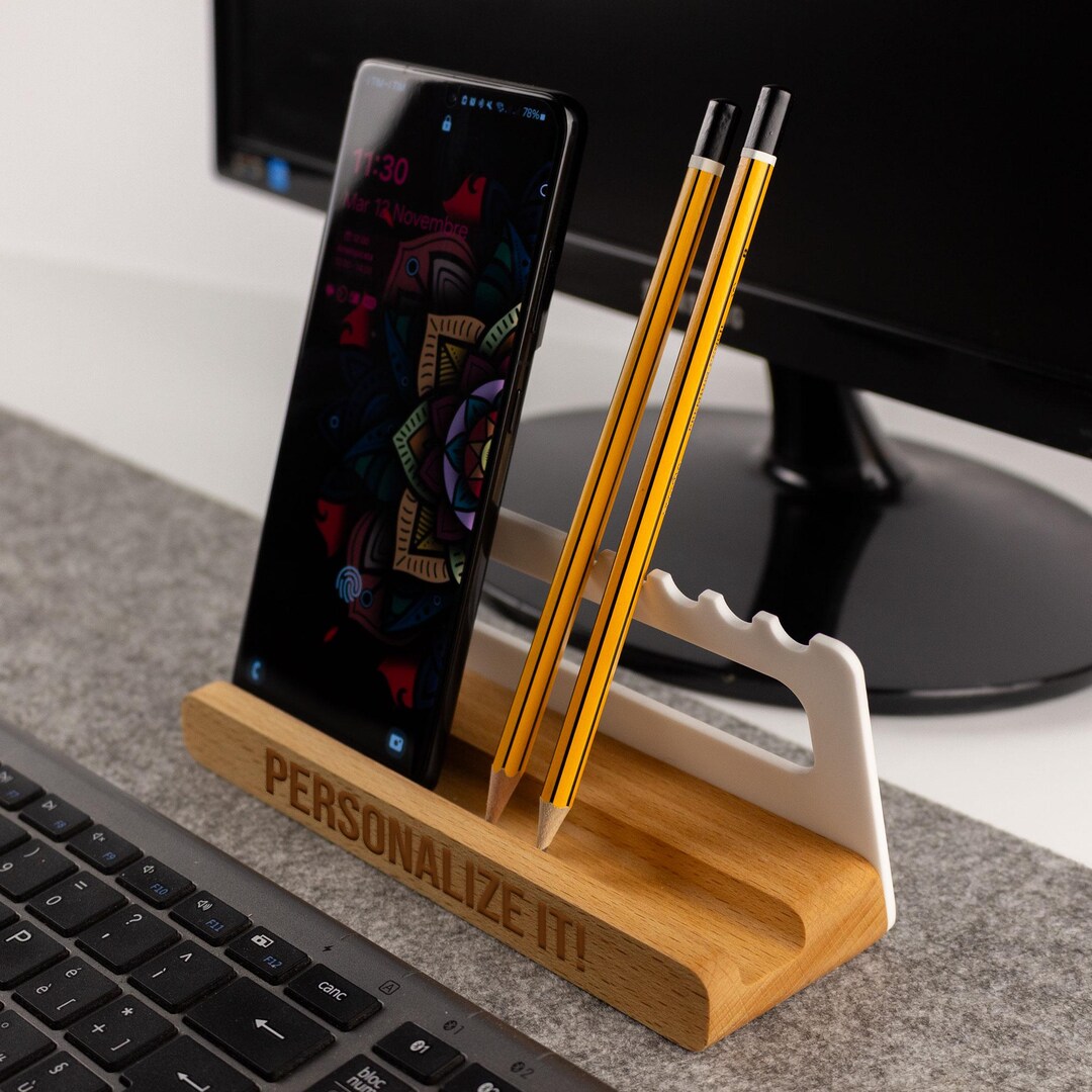 Wooden and Plexiglass Desk Organizers, Office and Desk Containers ...
