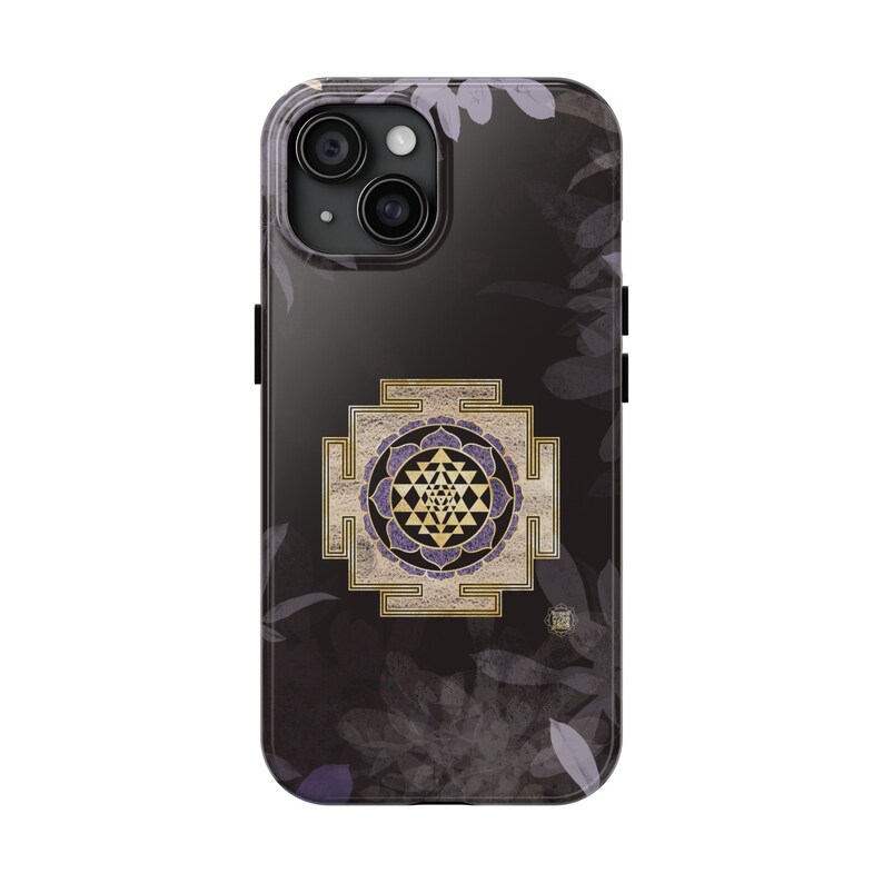 Sri Yantra Spiritual Botanical Metaphysical Phone Case Tough Protection ...