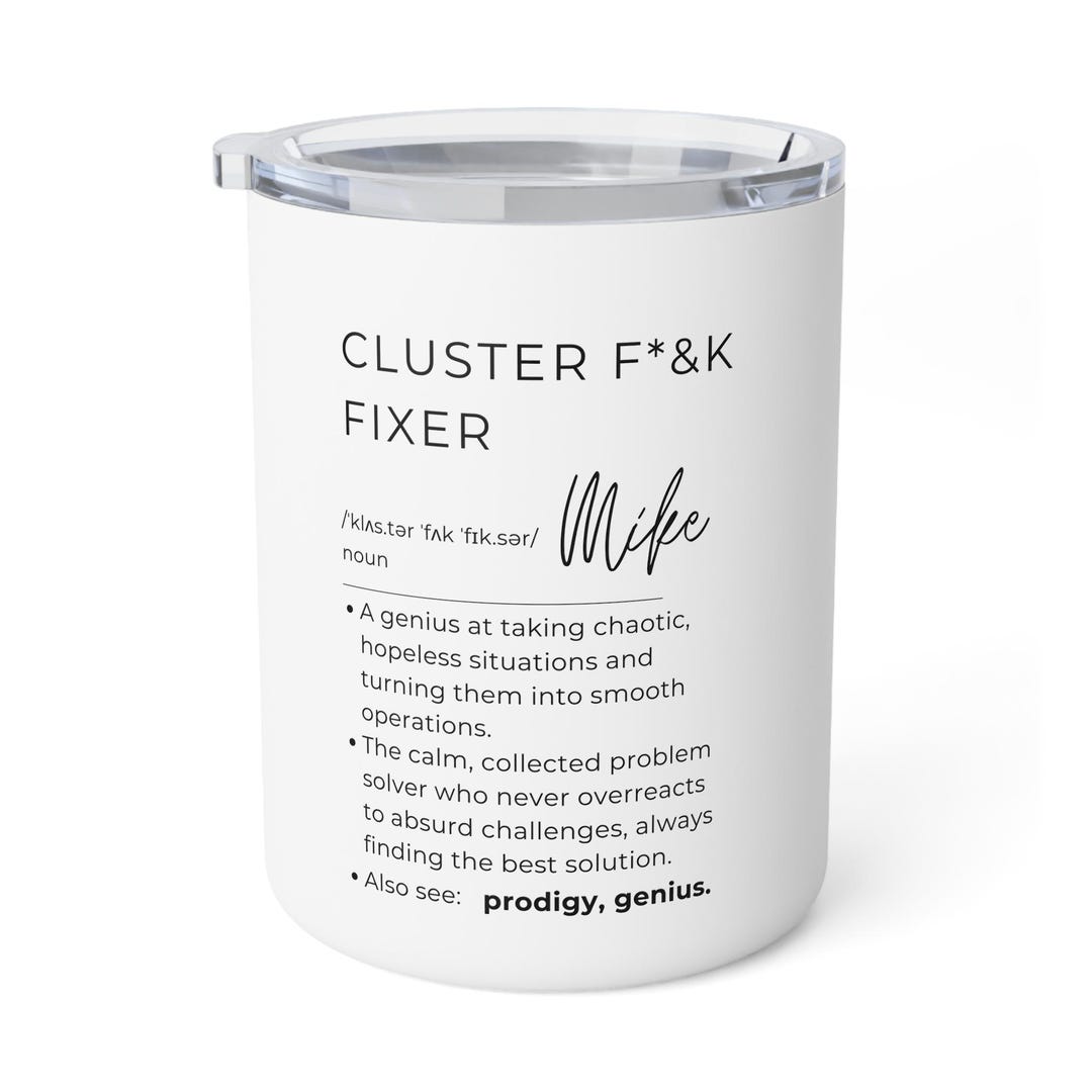 Funny Personalized Cluster Fck Fixer Mug, Office Coffee Cup, Gift for ...