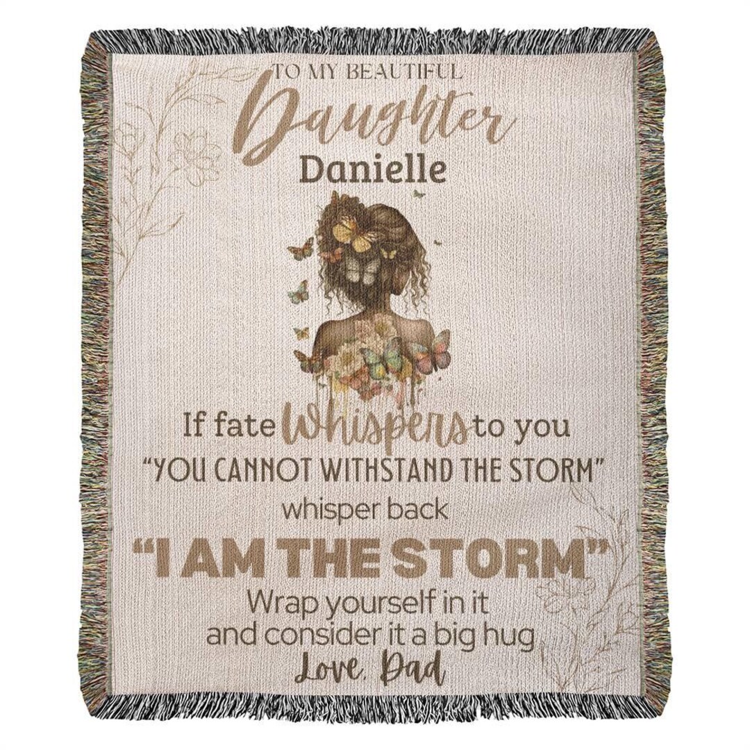 Personalized Name to My Beautiful Daughter Blanket, Daughter From Dad ...
