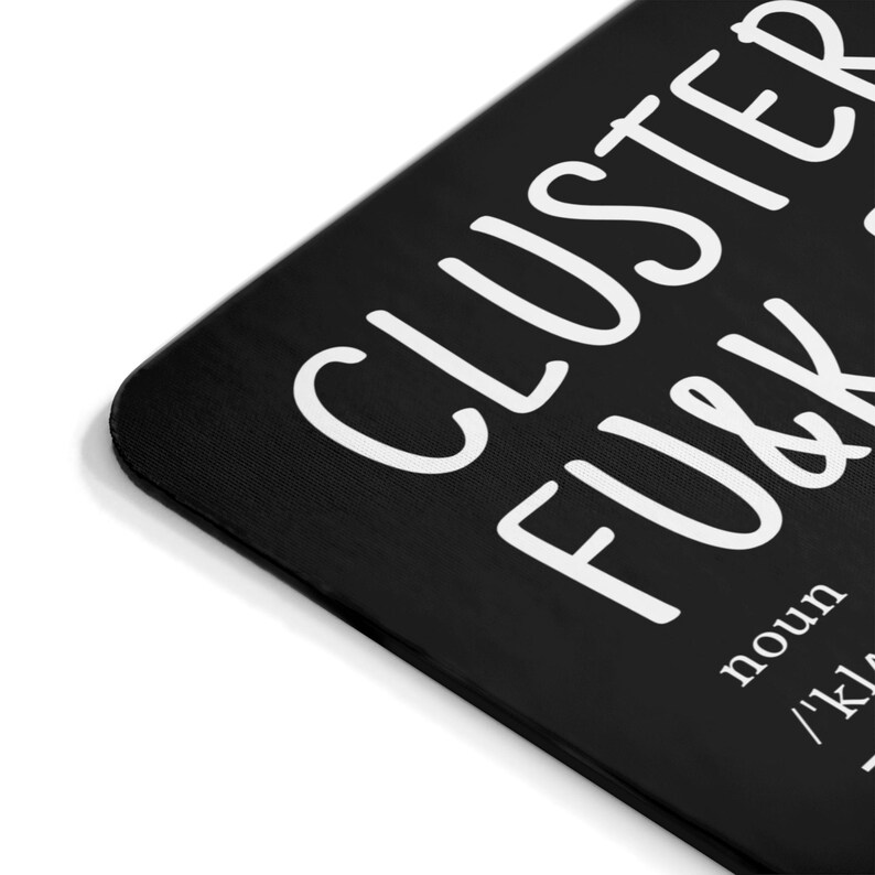 Personalized Cluster F*&k Fixer Funny Mouse Pad for Problem Solver ...