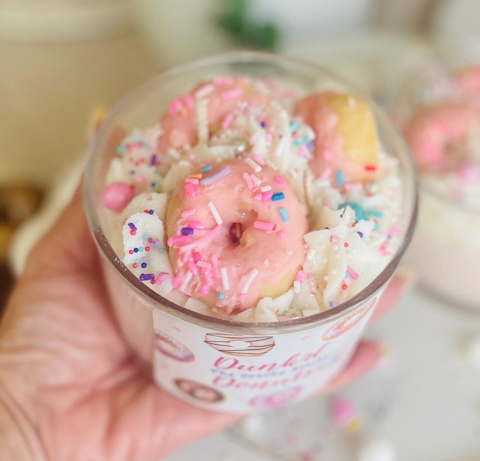 Dunkd Donuts, Realistic Bakery Dessert Candle, Scented Glazed Donut ...