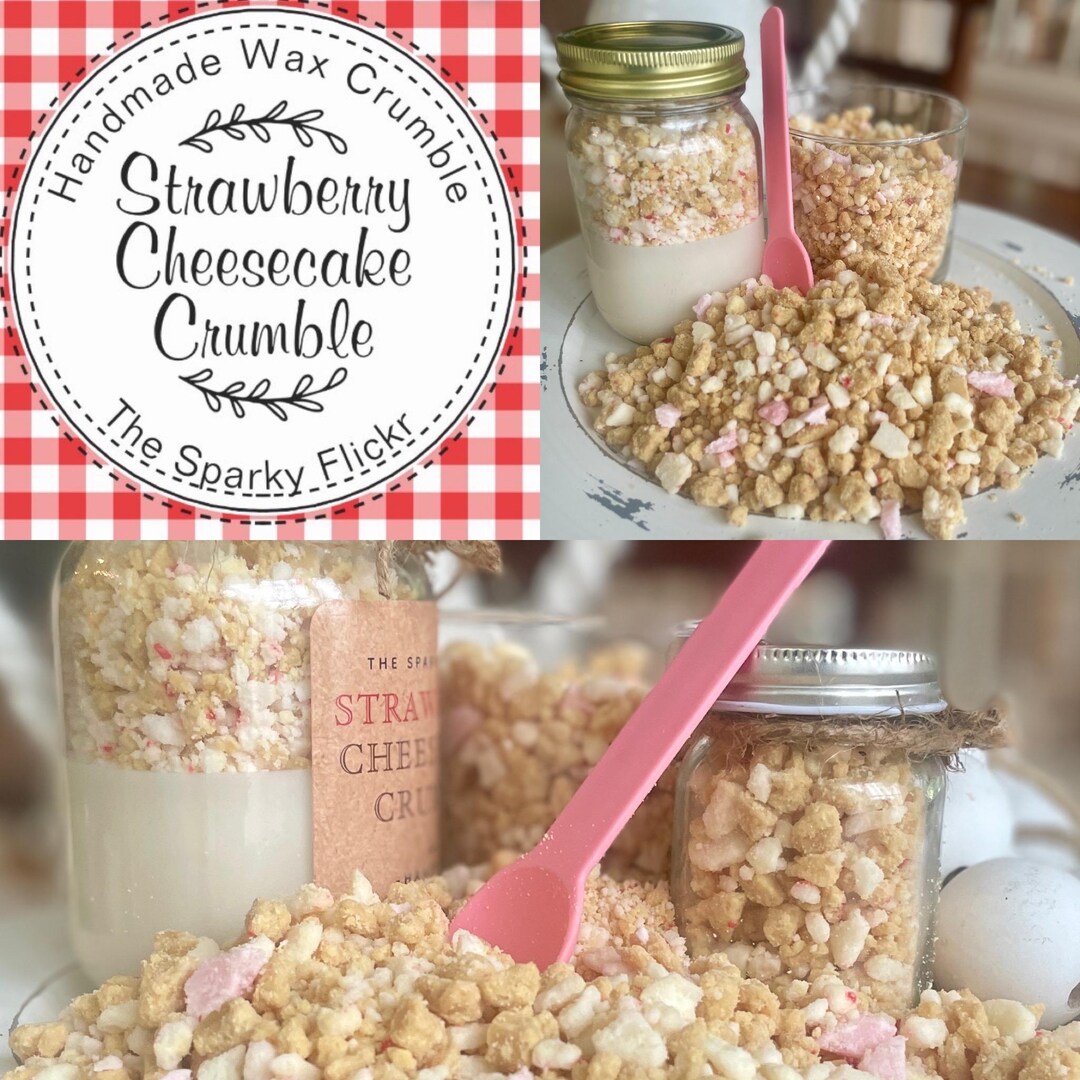 Strawberry Cheesecake Scented Wax Crumble, Bakery Dessert Candles ...