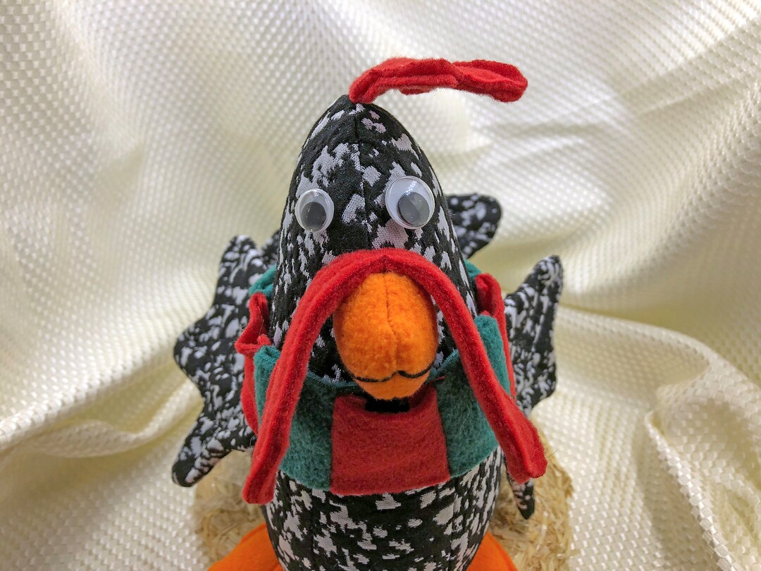 Francis | Handmade Plush Chicken | One-of-a-kind Stuffed Animal - Etsy
