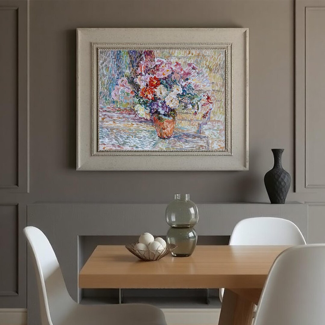 Original Oil Painting of Autumn Flowers–beautiful Floral Art on Canvas ...