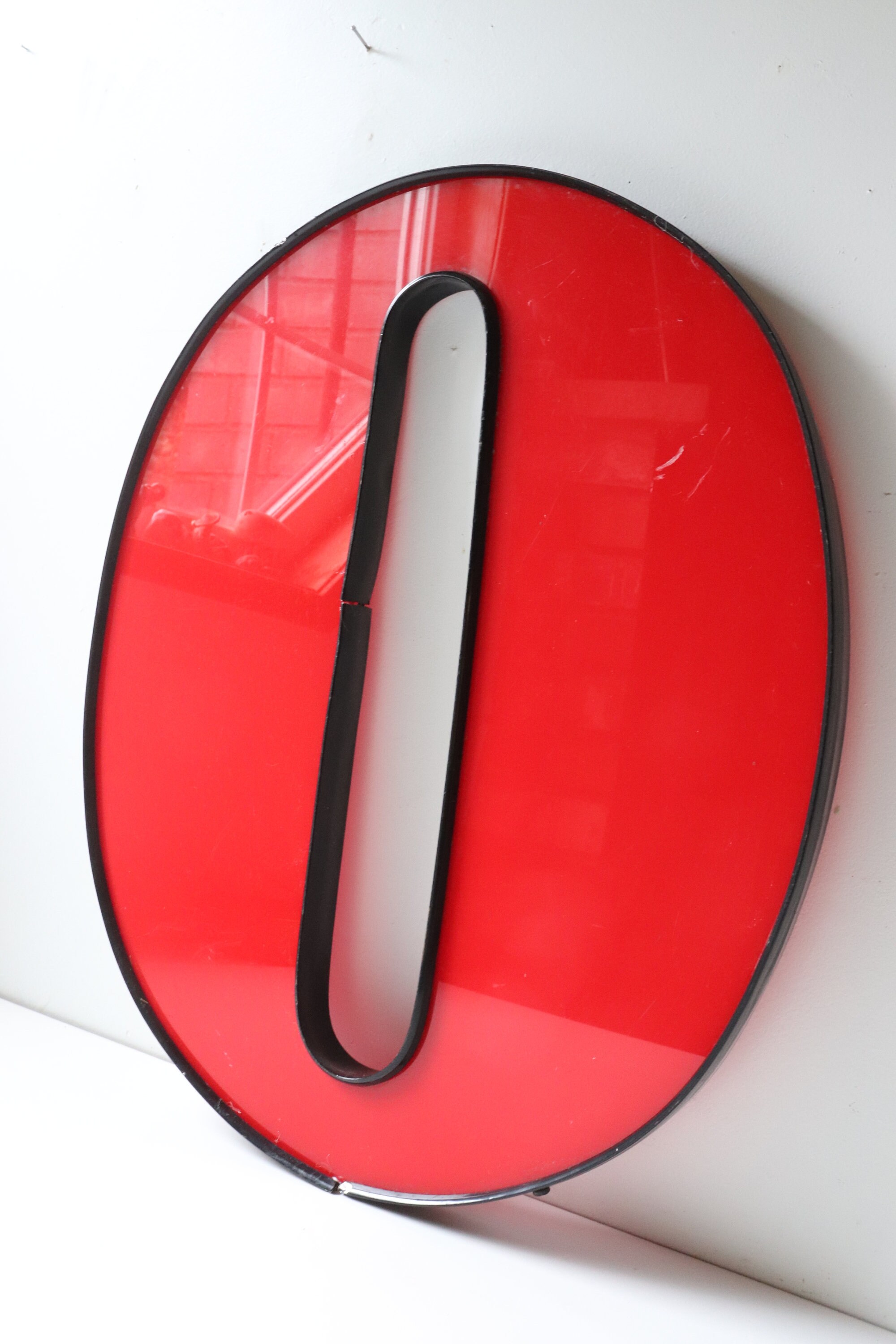 Large Red Letter O Plastic Billboard; Large Alphabet Letter Initial ...