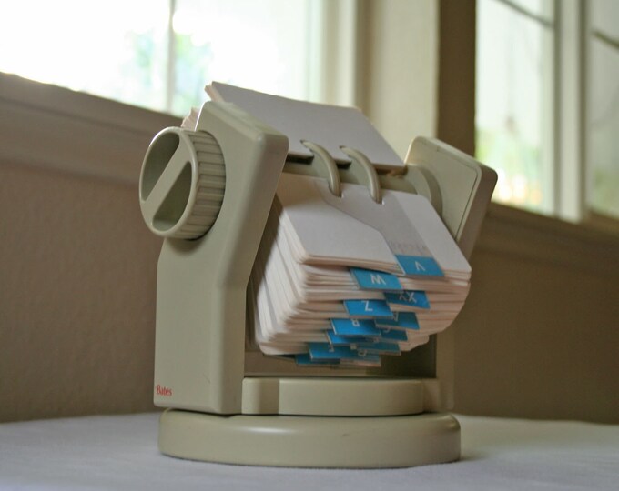 Vintage Bates Rolodex Rotary Card File - Etsy