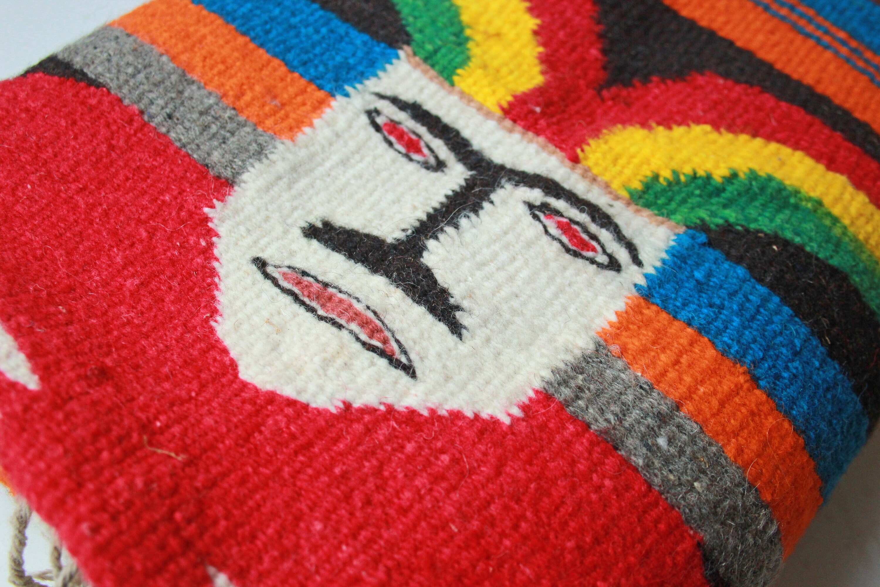 Tribal Textile Art Aztec Throw Rug Bohemian Wall Hanging | Etsy