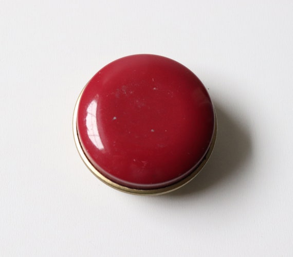 Round Tin Compact Pill Box Victorian Girls; Fancy Pil… - Gem