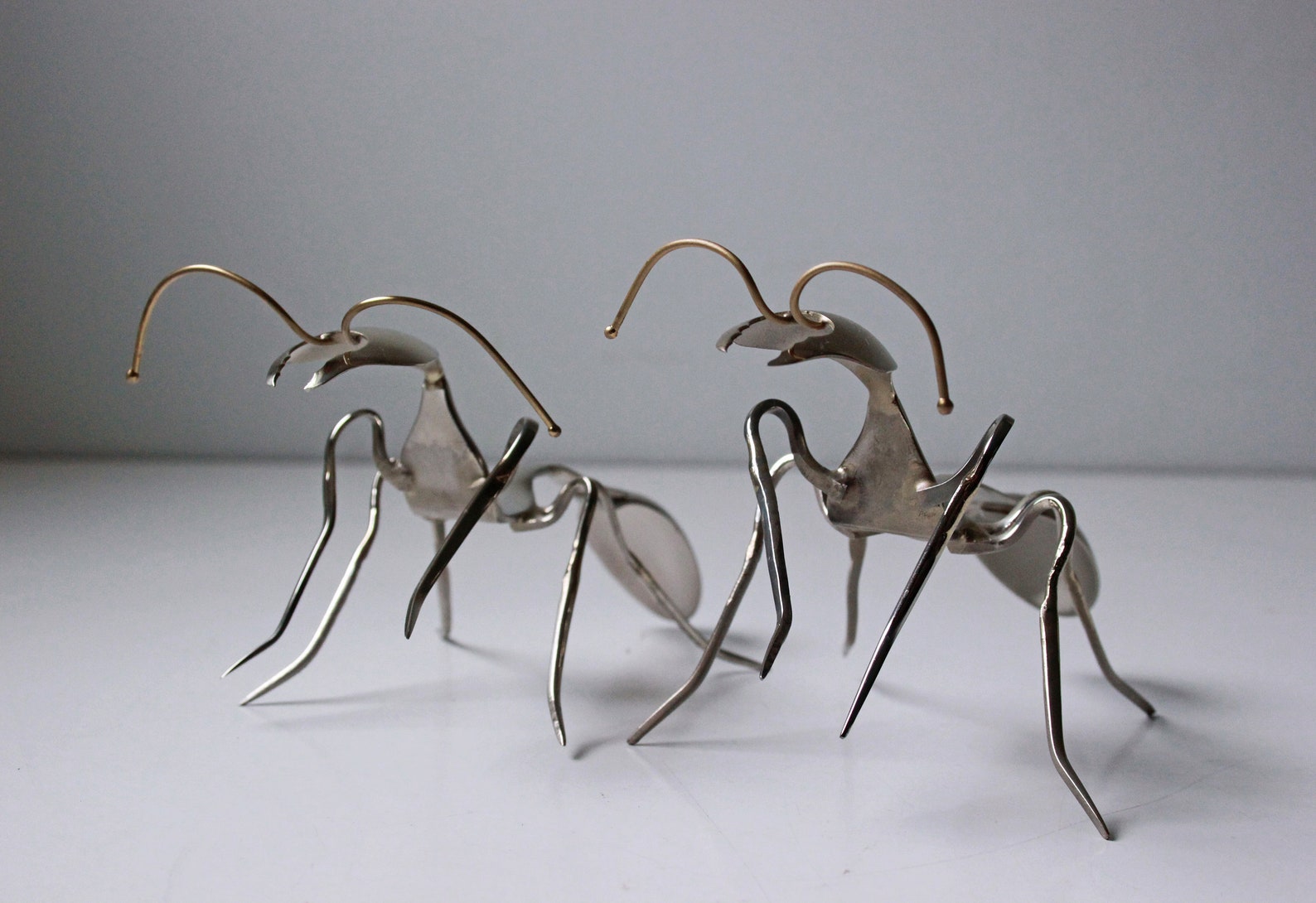 1 Ant Metal Spoon Art Sculpture Insect Sculpture From - Etsy