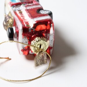 Little Red Truck Tree Ornament; Vintage Thomas Pacconi Handblown ...