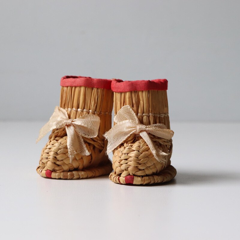 Woven Straw Shoes - Etsy