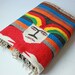 Tribal Textile Art Aztec Throw Rug, Bohemian Wall Hanging, Colorful ...