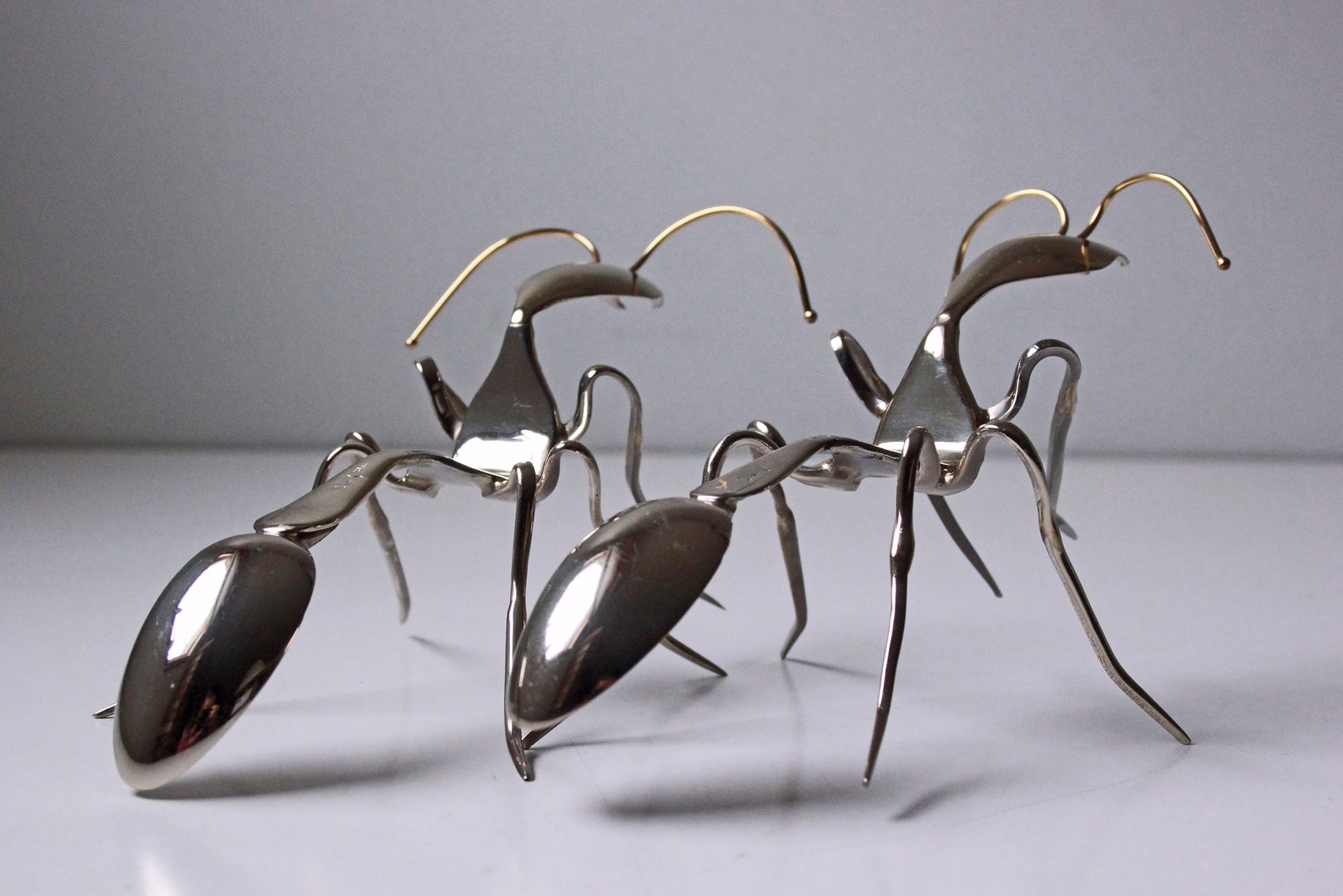 1 Ant Metal Spoon Art Sculpture Insect Sculpture From | Etsy