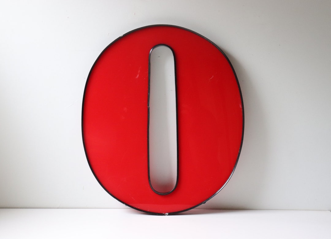 Large Red Letter O Plastic Billboard; Large Alphabet Letter Initial ...