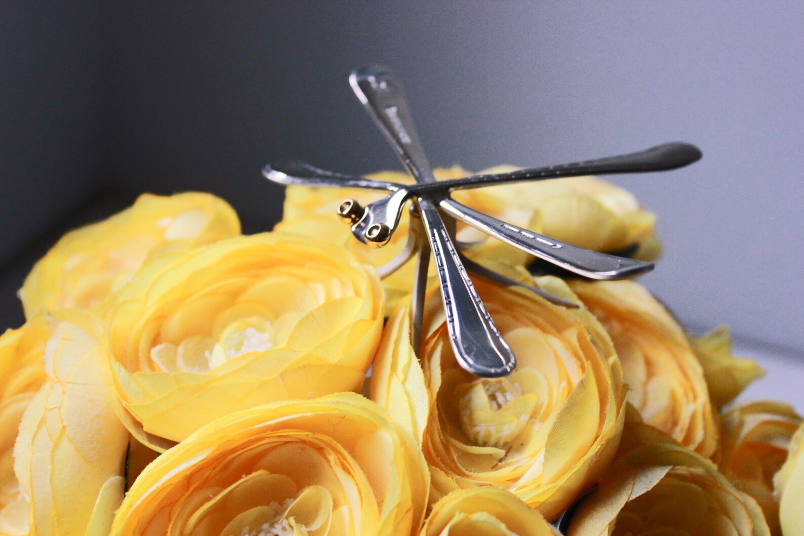 1 Butterfly Metal Art Sculpture From Spoon Insect Sculpture | Etsy