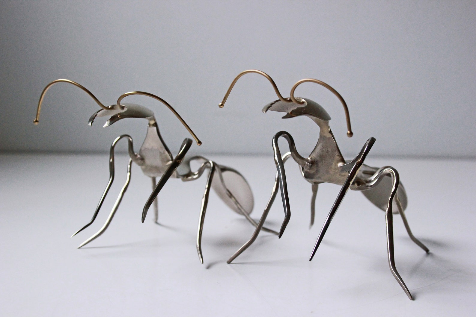 1 Ant Metal Spoon Art Sculpture Insect Sculpture From - Etsy