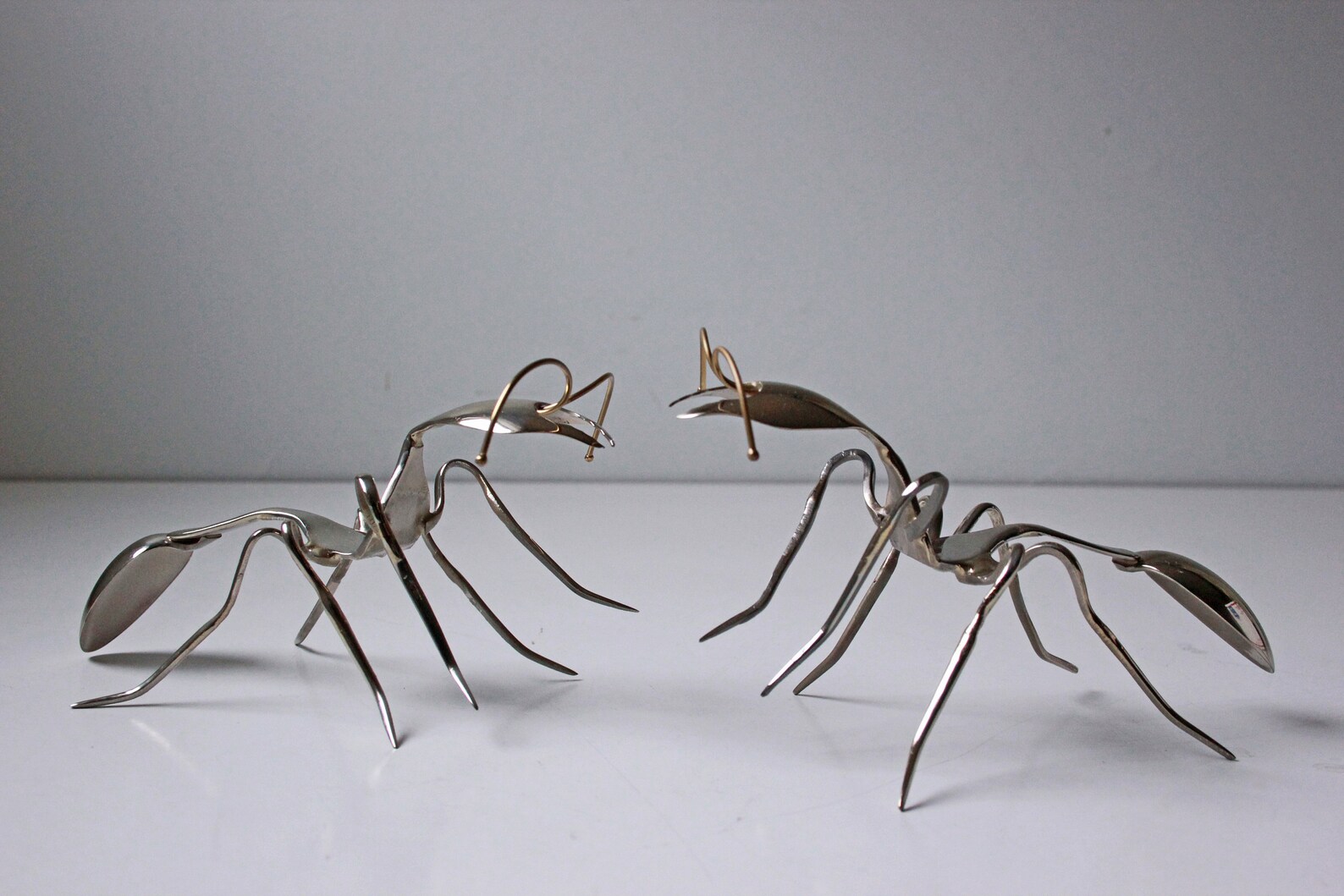 1 Ant Metal Spoon Art Sculpture Insect Sculpture From - Etsy