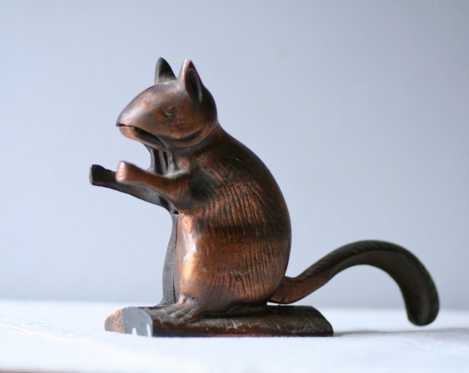 Vintage Cast Iron Squirrel Nut Cracker - Etsy