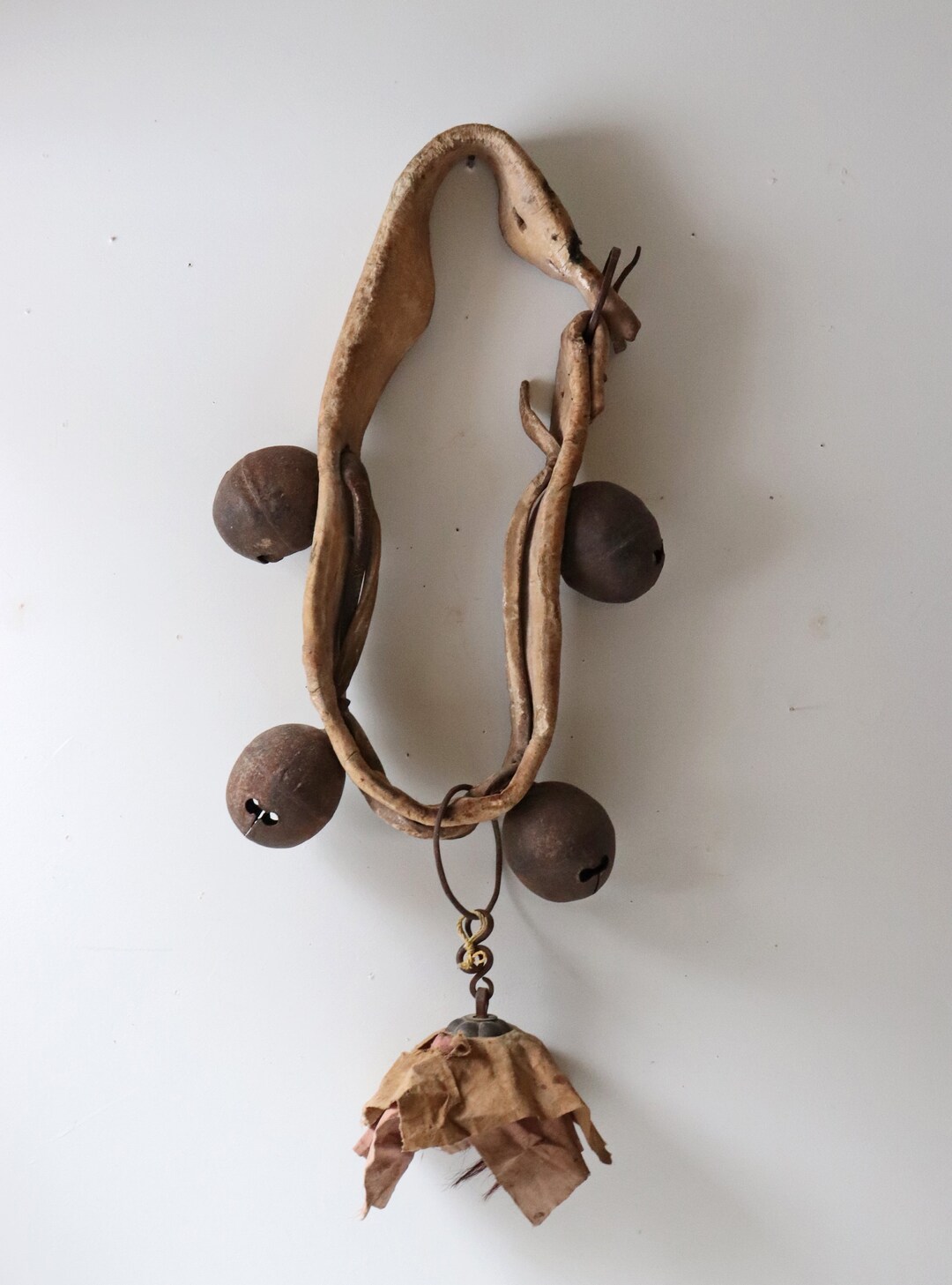 Rare Antique Chinese Ox Bell Early 20th C.; Farmhouse Industrial Home ...