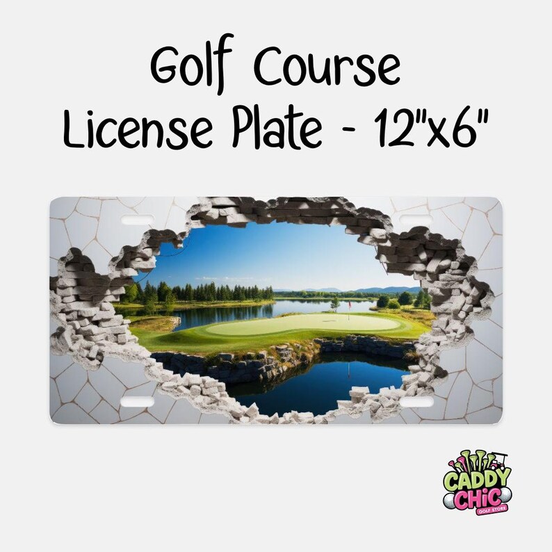 Golf Theme License Plate, Personalized Photo License Plate, Gift USA ...
