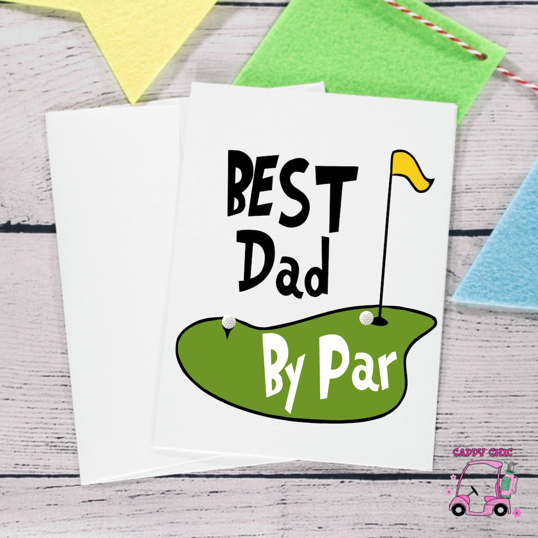Golfing Dad Birthday Card, Golf Dad Father's Day Card, Card for Golfer ...