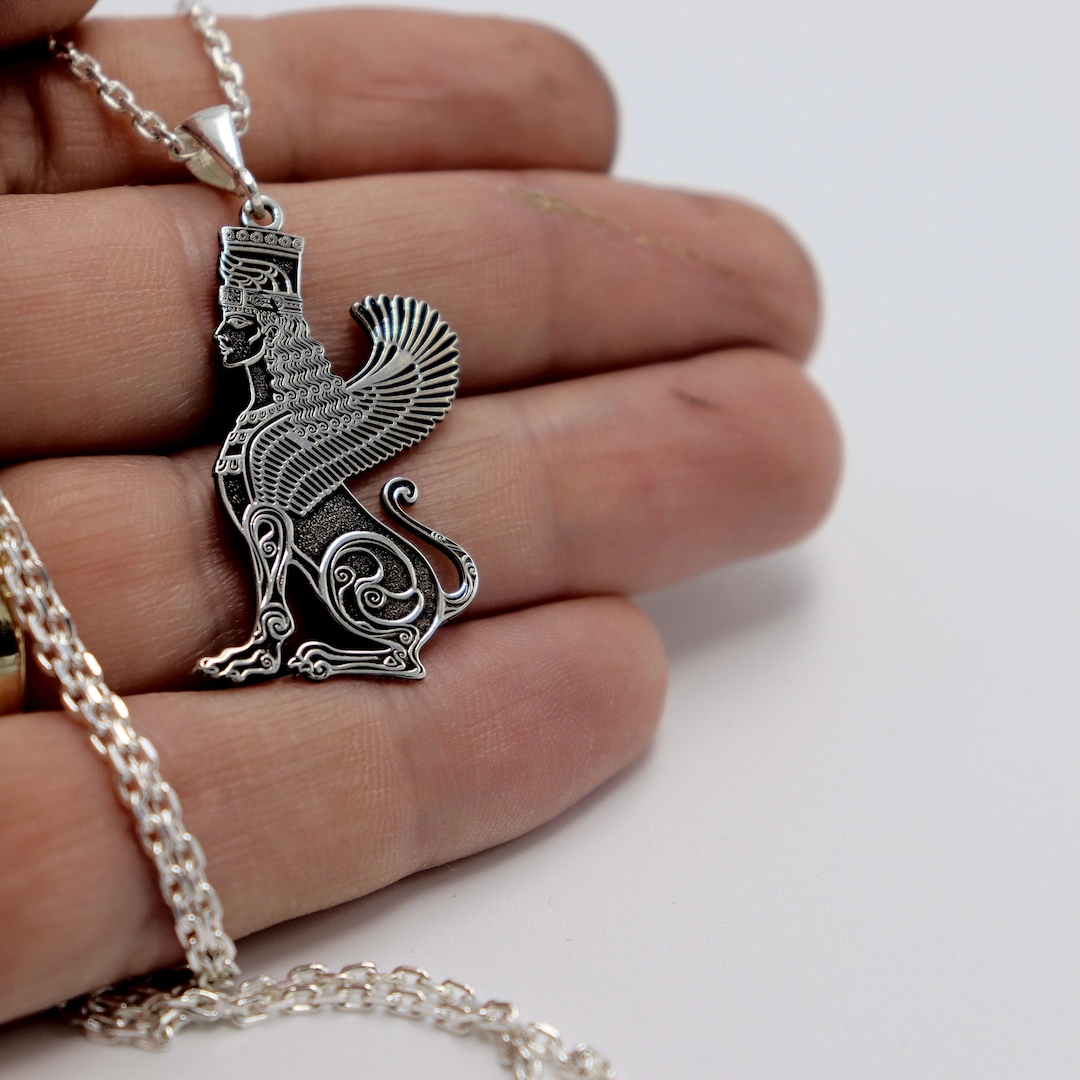 Astarta Inanna Sterling Silver Necklace: Ancient Goddess of Love & War ...