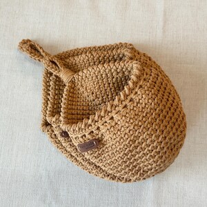 Crochet Basket, Hanging Basket, Tear-drop Basket - Etsy