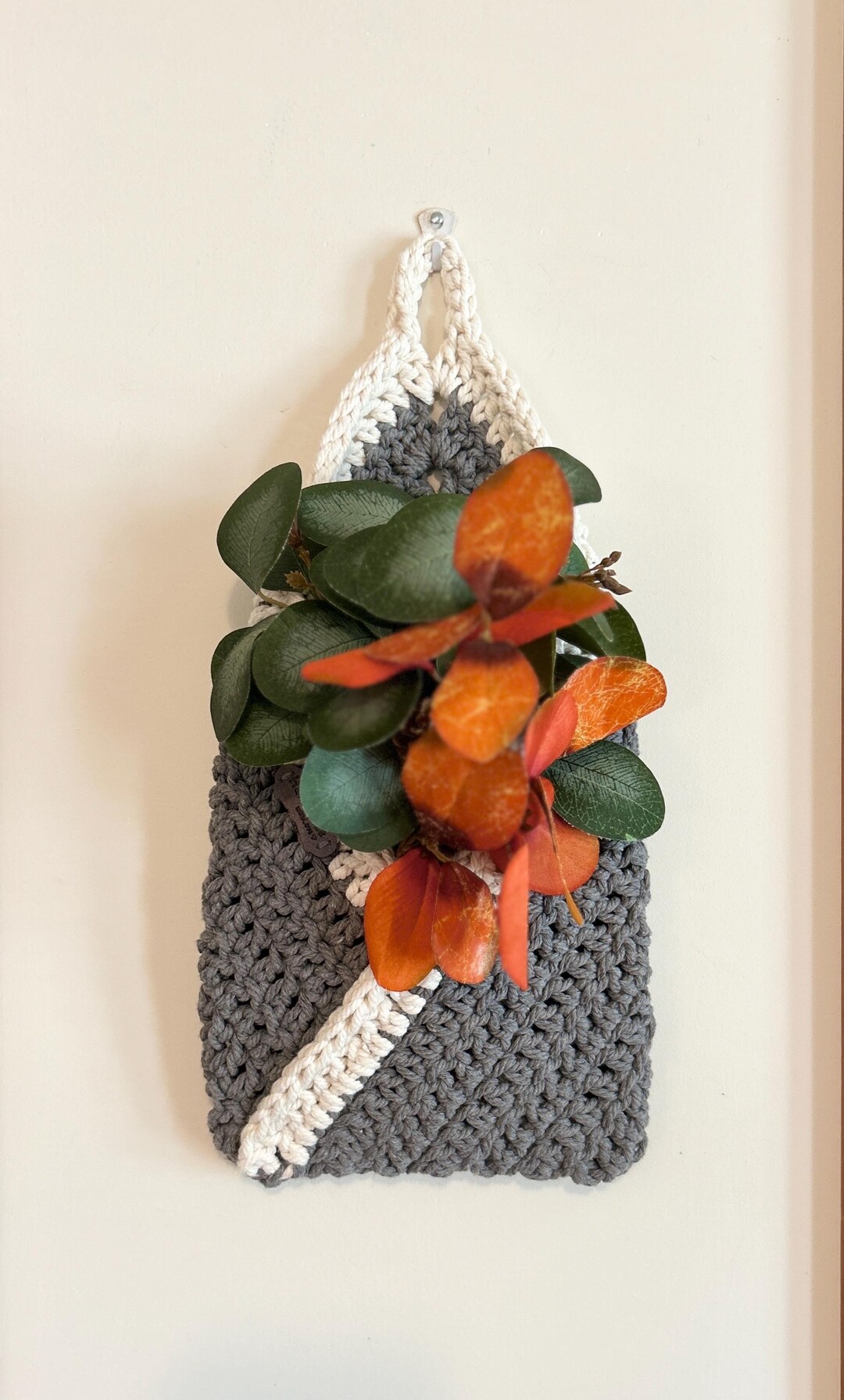 Hanging Basket, Rectangular Basket, Crochet Basket - Etsy