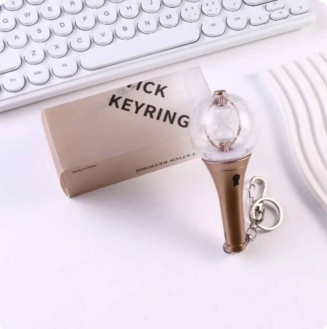 Kpop Idol ATEEZ Mini Lightstick Ver.2 Keyring Glow Stick Keychains ...