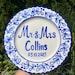 Personalized Wedding Plate, Handpainted Ceramic Family Name Sign ...