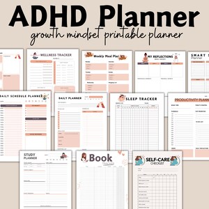 Ultimate ADHD Worksheets Mega Bundle for Adults & Teens, CBT for ADHD ...