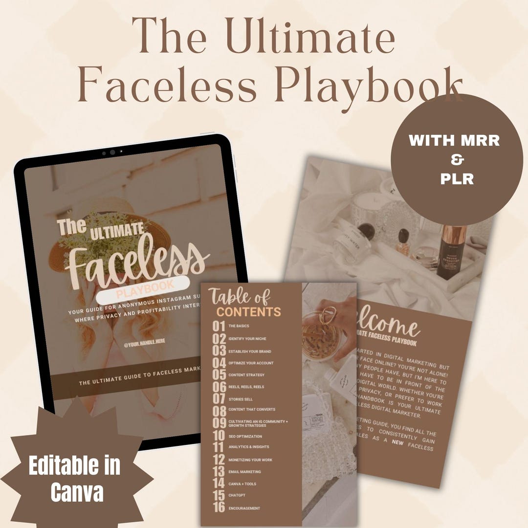 The Ultimate Faceless Playbook | Faceless Marketing Guide | Content ...
