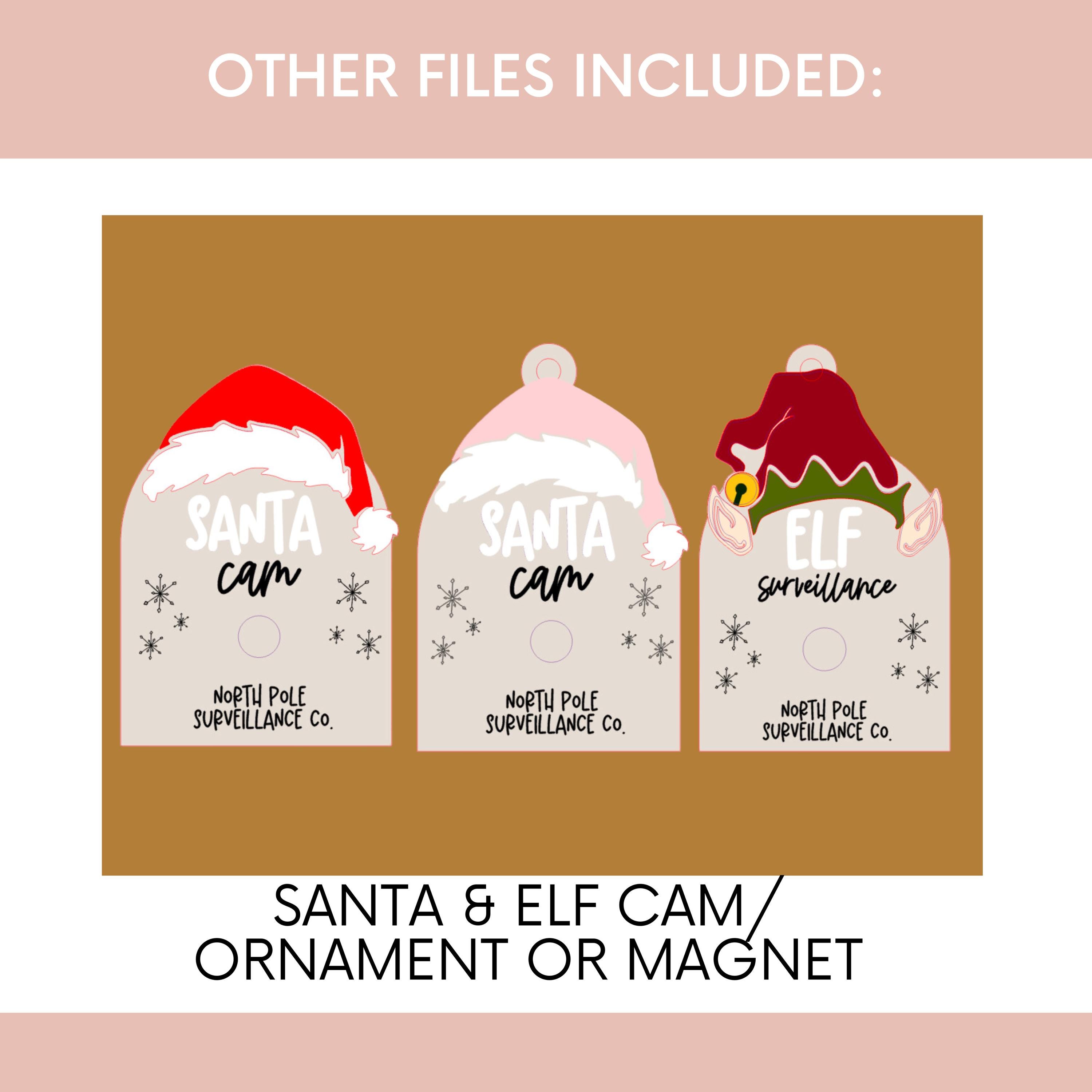 Santa Cam Laser File | Svg File for Santa Cam | North Pole Surveillance ...