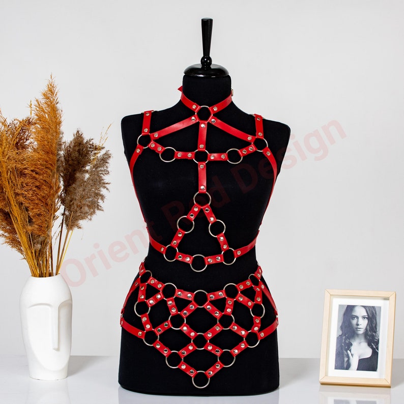 Full Body Harness Set for Women, Complete Bondage Harness Set, Fetish ...