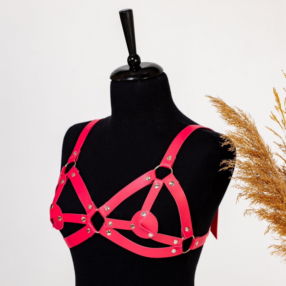 Handmade Underwear Harness Bra, Sexy Lingerie for Her, Lingerie Harness ...