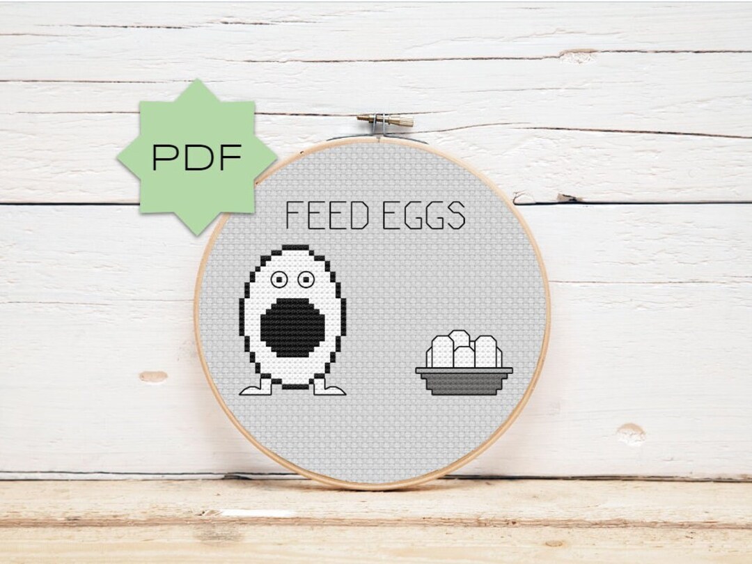 Feed Eggs Game Cross Stitch Pattern, ITYSL Season 3 (PDF Pattern) - Etsy