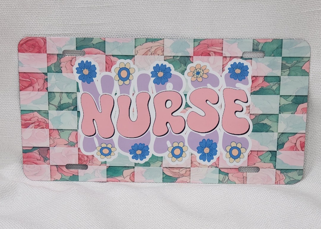 License Plate, UV Protected, Nurse - Etsy
