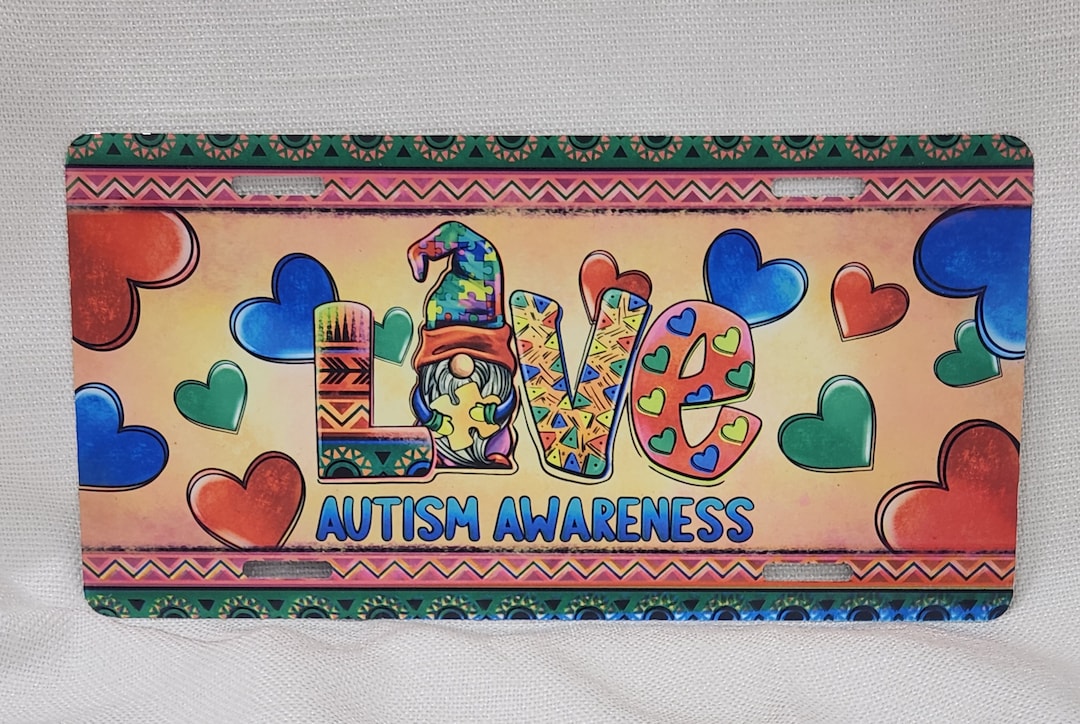 License Plate, UV Protected, Autism - Etsy