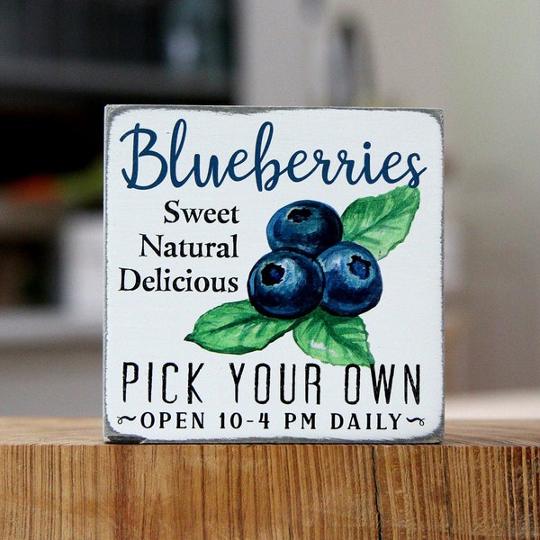 Blueberry Sign - Etsy