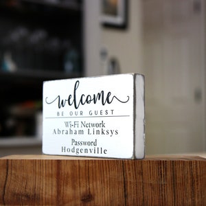 Guest Bedroom Wi-fi Custom Sign Welcome Be Our Guest - Etsy