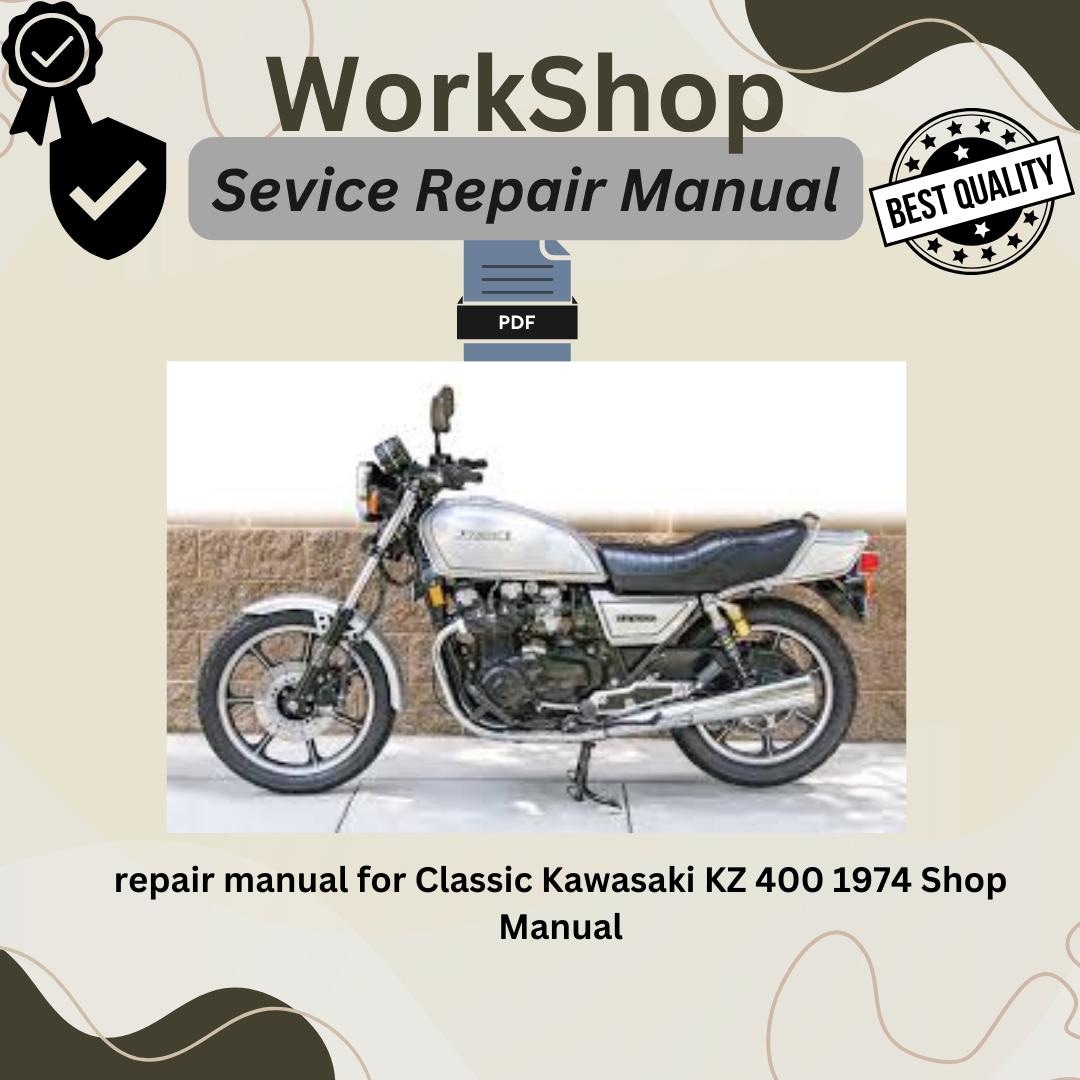 Classic Kawasaki KZ 400 1974 Shop Manual PDF Download Complete Repair ...