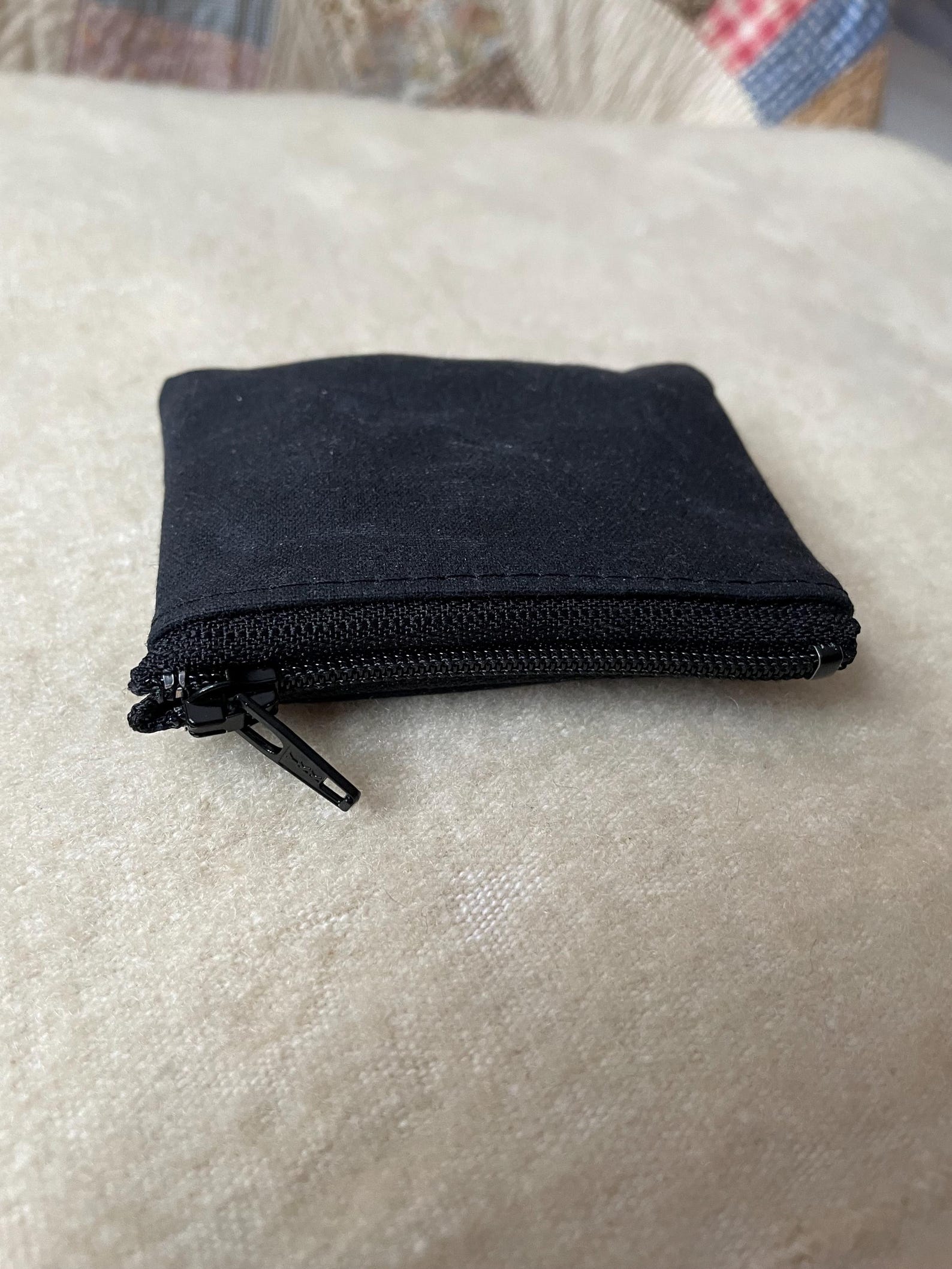 Coin Collector Penny Purse Black Waxed Canvas Coin Bag Treasure ...