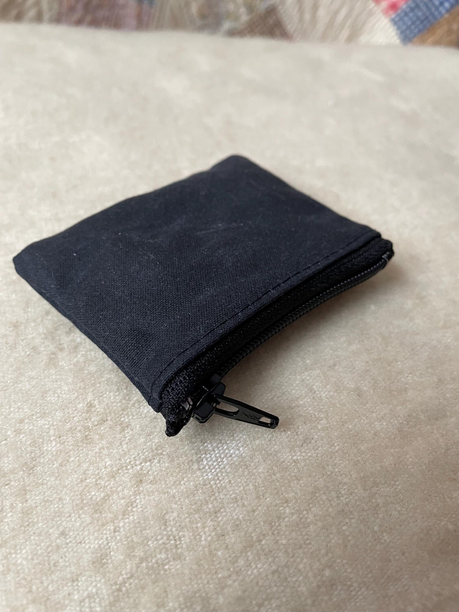 Coin Collector Penny Purse Black Waxed Canvas Coin Bag Treasure ...